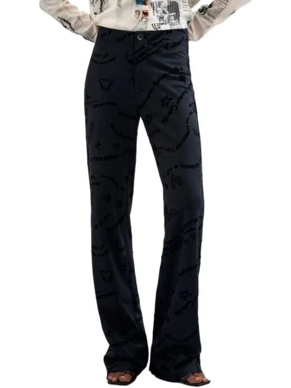 Desigual - Crne ženske pantalone