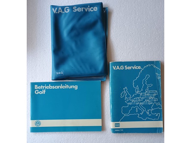 SERVISNA FASCIKLA ZA VW GOLF 2-UPUTSTVO I SPISAK SERVIS