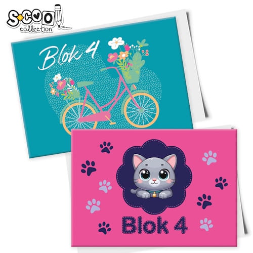 Blok za crtanje broj 4 ženski motivi SC3532 NS35011