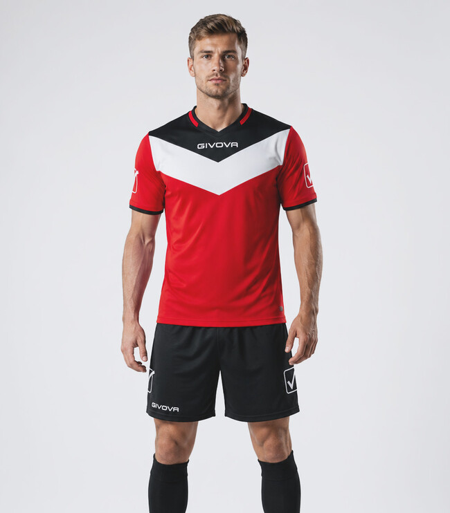 Dres KIT CAMPO čierno červený S