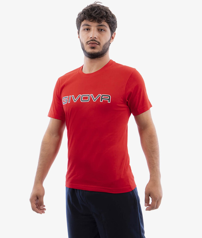 Krátke tričko T-SHIRT COTONE SPOT červená 2XL