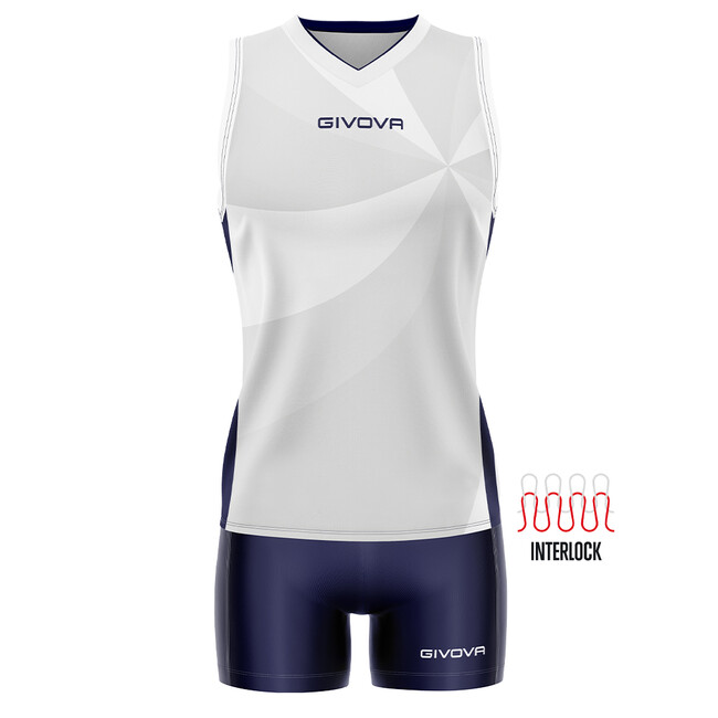 Dres KIT ELICA VOLLEY biela-modrá XL