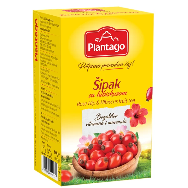 Čaj Plantago Šipak sa hibiskusom 60g