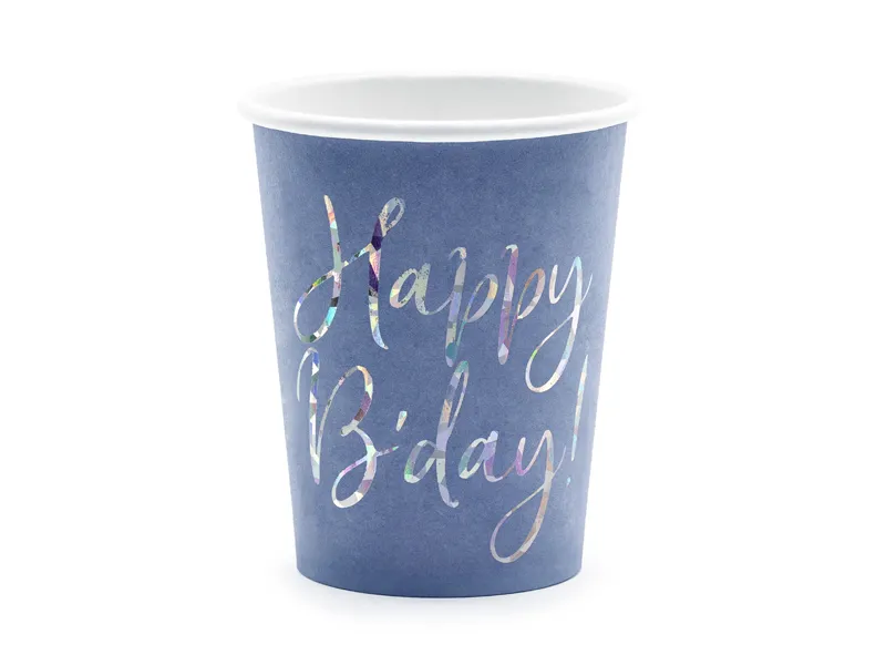 Tamno plave happy birthday čaše