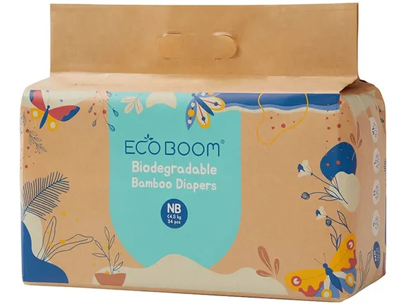 Eco Boom Pelene za bebe biorazgradive Joy NB do 4.5kg 34kom