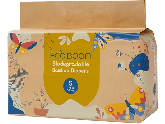 Eco Boom Pelene za bebe biorazgradive Joy S 3-8kg 36kom