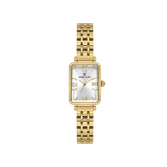 DANIEL KLEIN DK13934-3 ženski sat Vintage Elegance Gold Tone pravougaono kućište White Sunray Dial 20mm