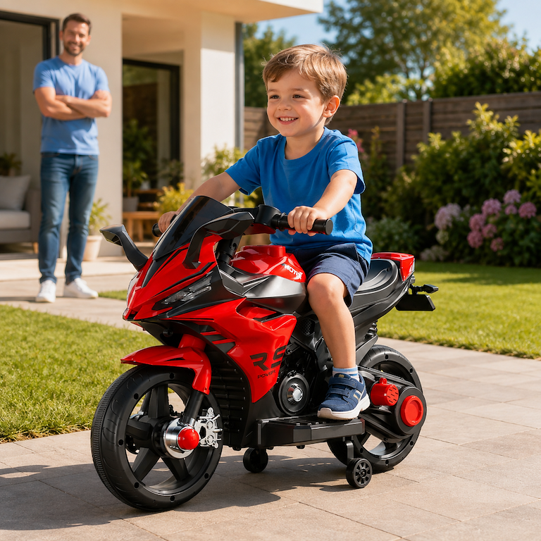 Dečiji motor na akumulator 154 crveni
