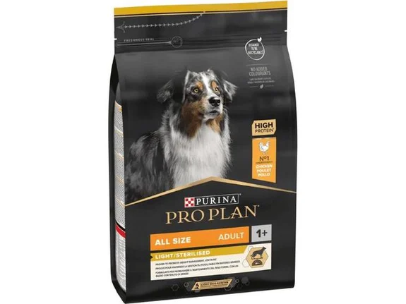 Purina Pro Plan Dog All Sizes Adult Light/Sterilised Piletina - 3 kg