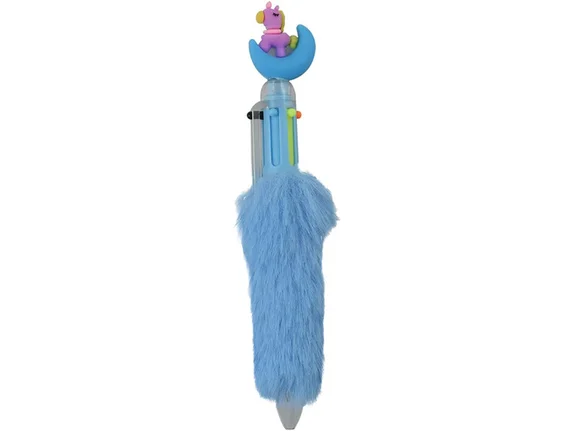 Hemijska olovka sa 6 boja Unicorn plava