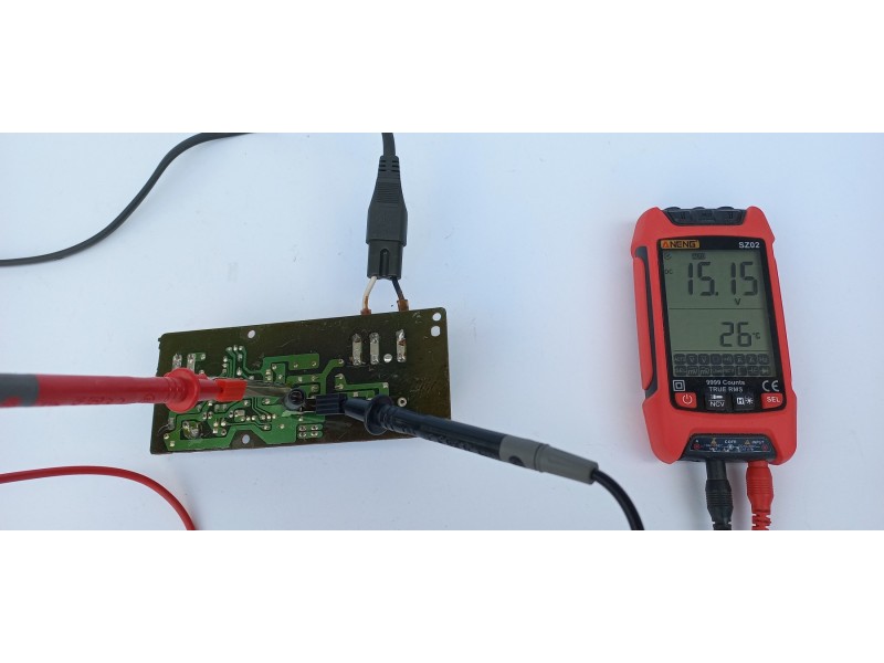 Napajanje 15V modul (MULTIMETAR TEST)