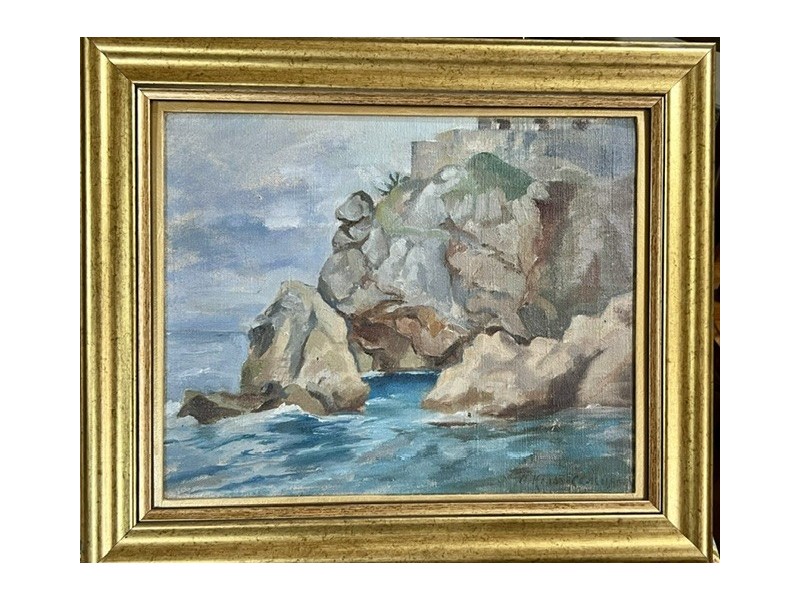 More i Petrovaradin obostrano ulje na platnu 61x51