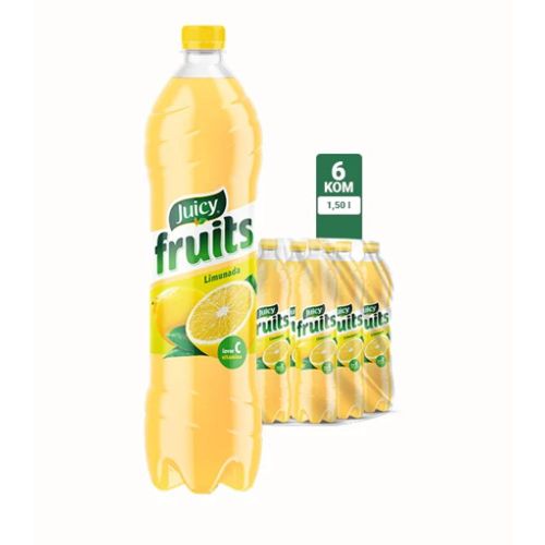 Juicy Fruits limunada 1,5l, 6 kom XXL