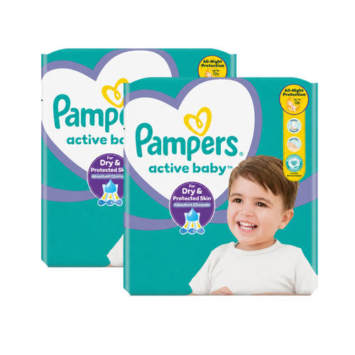 Pampers pelene Active Baby Value pack mini x 2 / XXL