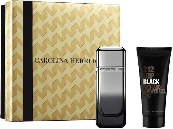 Carolina Herrera 212 Vip Black Elixir Set EDP 100ml + Shower Gel 100ml