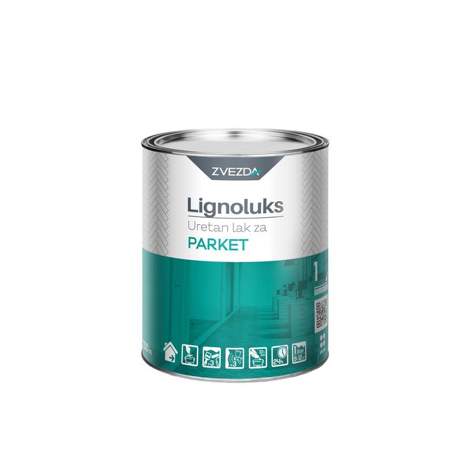 ZVEZDA lignoluks uretan lak za parket 0.75l