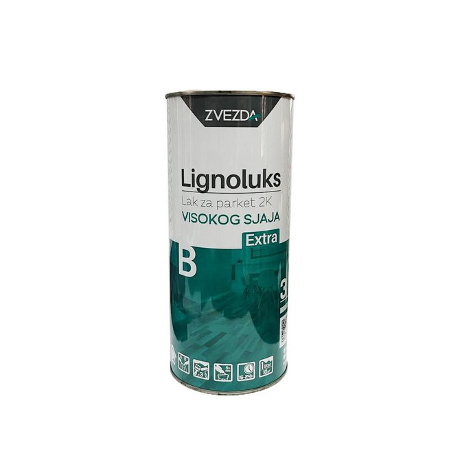 ZVEZDA lignoluks lak za parket extra B 1.5l visoki sjaj