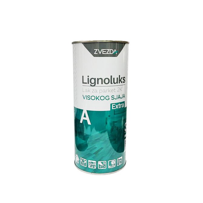 ZVEZDA lignoluks lak za parket extra A 1.5l visoki sjaj