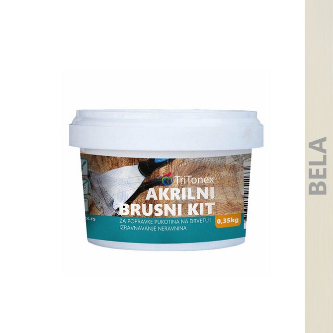 TRITONEX akrilni brusni kit 0.8kg bela