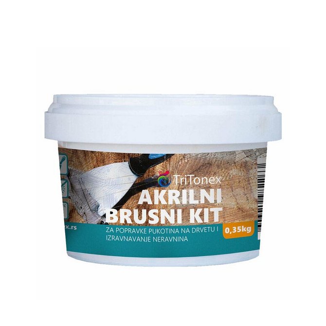 TRITONEX akrilni brusni kit 0.35kg bela