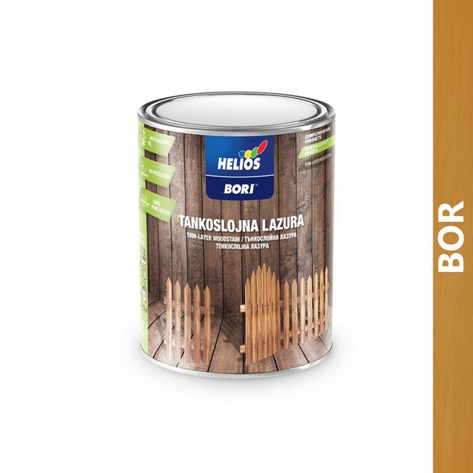 BORI tankoslojna lazura 0.75l bor