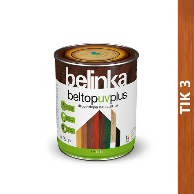 BELINKA Beltop uv Plus lazura za drvo tik 0.75l