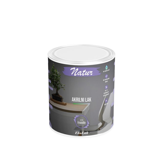 EKOLAK akrilni lak 0.75 l polu-mat