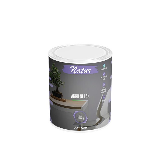 EKOLAK akrilni lak 0.75 l mat