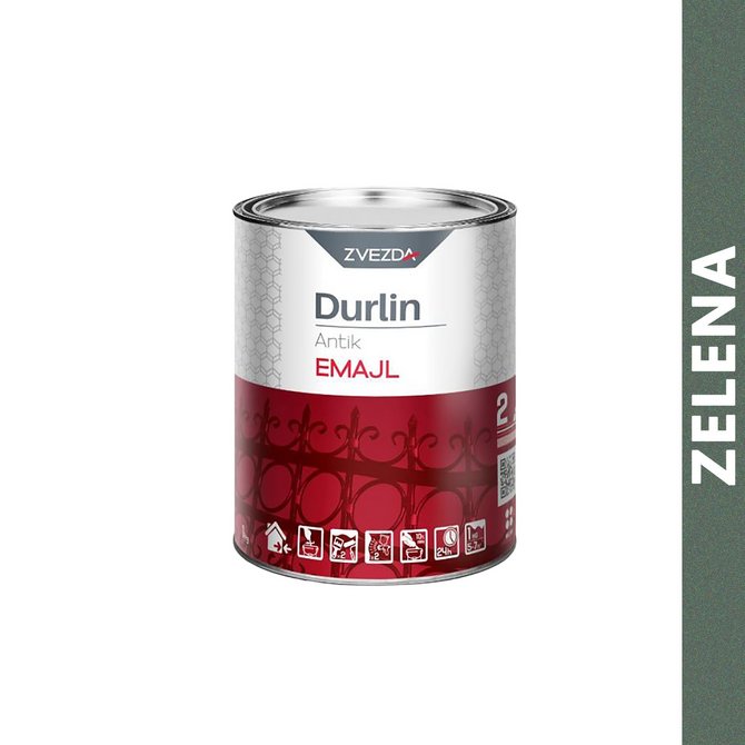 DURLIN antik emajl za metal 1 kg zelena