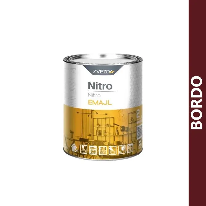 ZVEZDA nitro boja za drvo i metal bordo 0.75l
