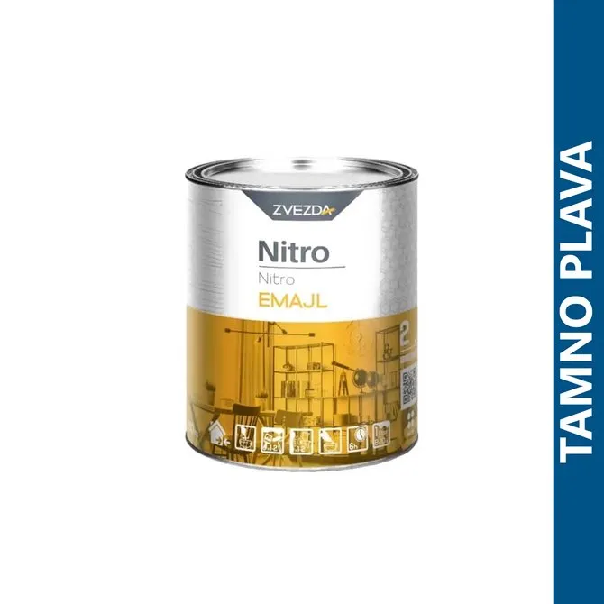 ZVEZDA nitro boja za drvo i metal plava 0.75l