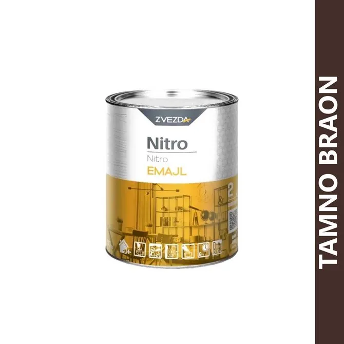 ZVEZDA nitro boja za drvo i metal braon 0.75l