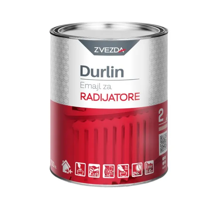 DURLIN boja za radijatore bela 0.75l