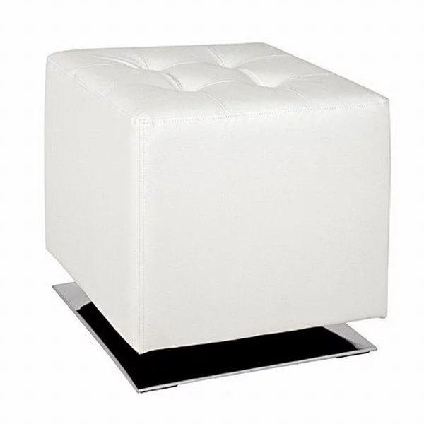 TABURE 40/42/40 cm bela, boja hroma