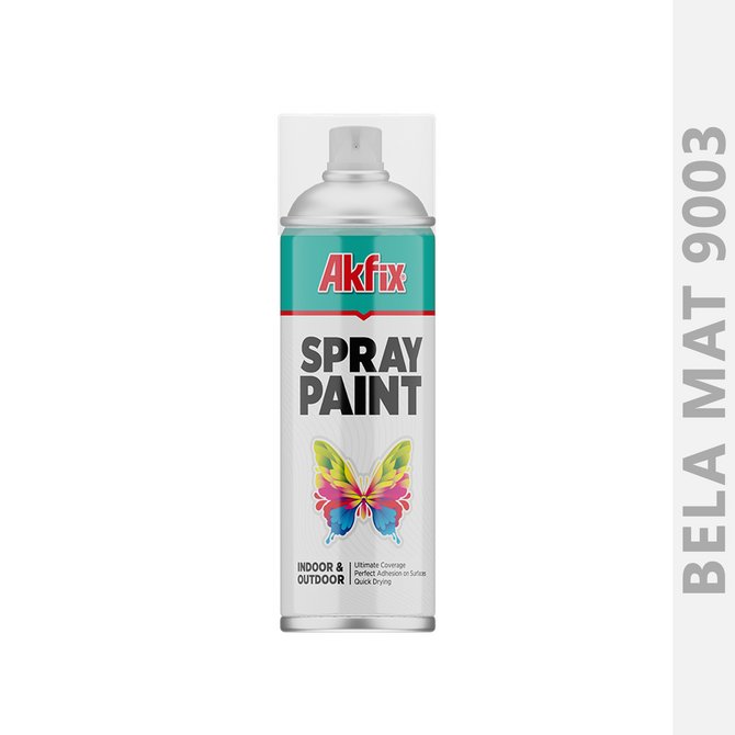 AKFIX boja u spreju 9003 bela mat 400 ml