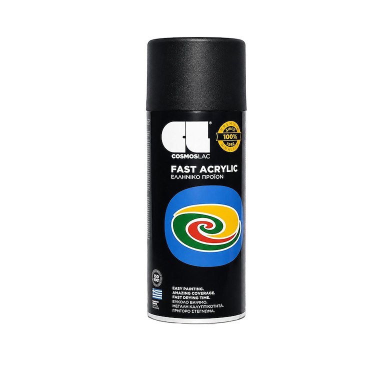 COSMOSLAC sprej za drvo i metal 400ml RAL9005-M