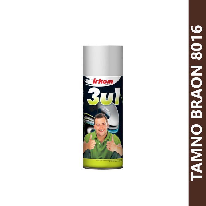 IRKOM 3 u 1 sprej tamno braon 8016