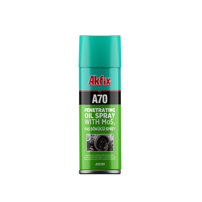 AKFIX A70 uljani antikorozivni sprej sa aditivom MoS2 400ml
