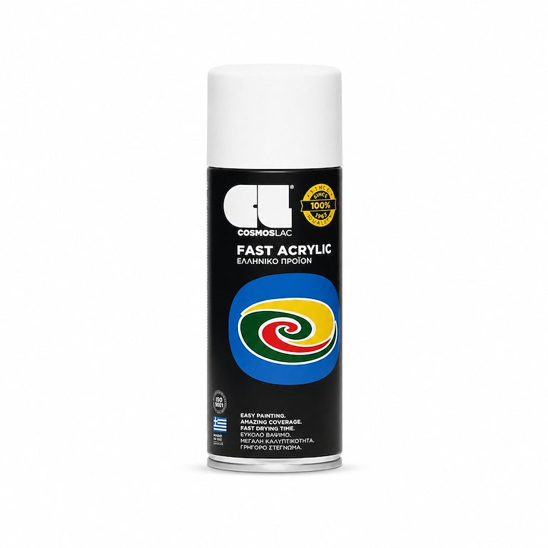 COSMOSLAC sprej za drvo i metal 400ml RAL9010-M