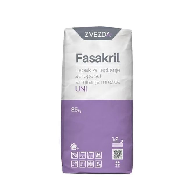 FASAKRIL lepak za stiropor UNI 25 kg