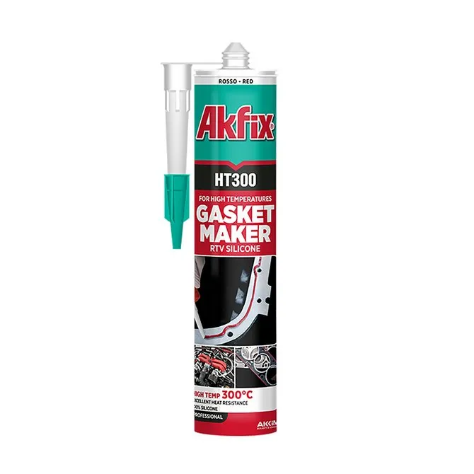 AKFIX HT300 silikon za visoke temperature crveni 310ml