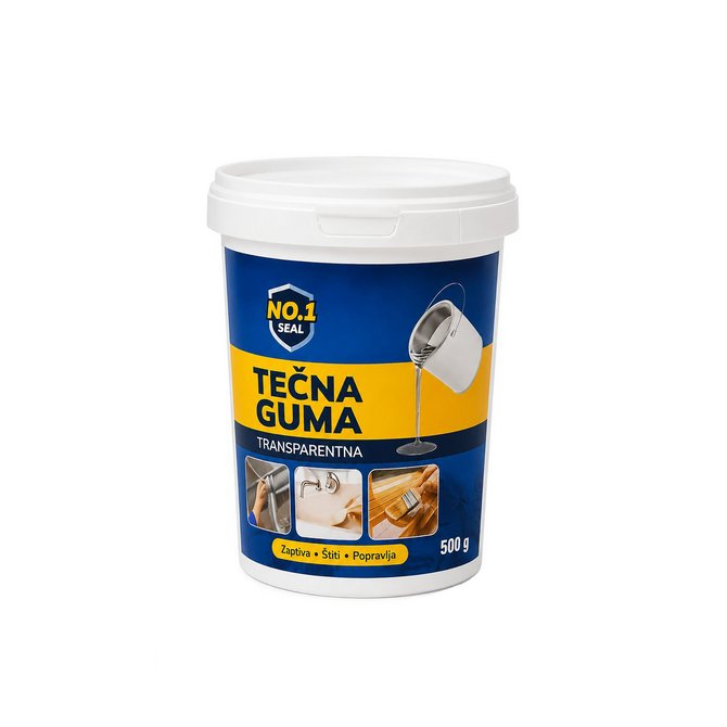 No.1 SEAL tečna guma 0.5 kg transparentna