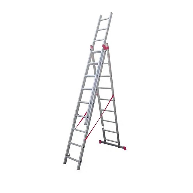 Aluminijumske merdevine 3 x 12 gazišta