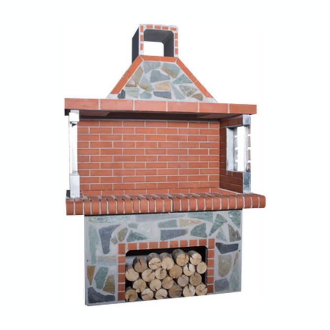 Betonski roštilj i pečenjara 110/76 cm 0107