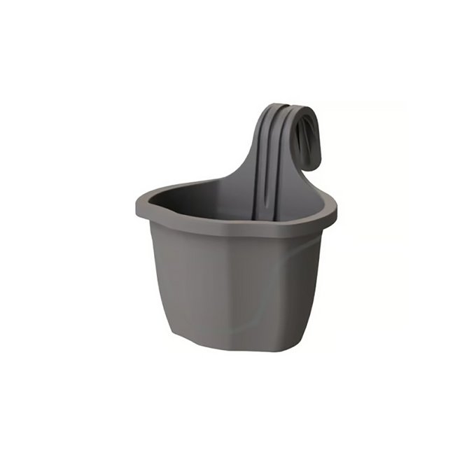 GARDINO žardinjera Nica 38 x 18 x 24.5 cm antracit