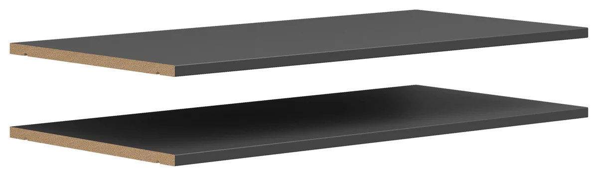 Carryhome POLICA ZA ORMAR grafitno siva 77/1,5/36 cm