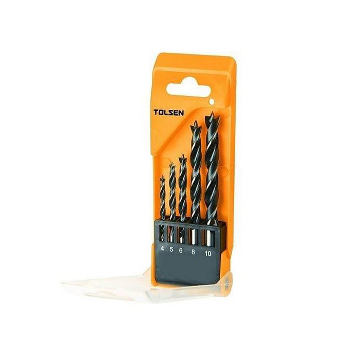 TOLSEN set burgija za drvo 5/1 4-10 mm 75625