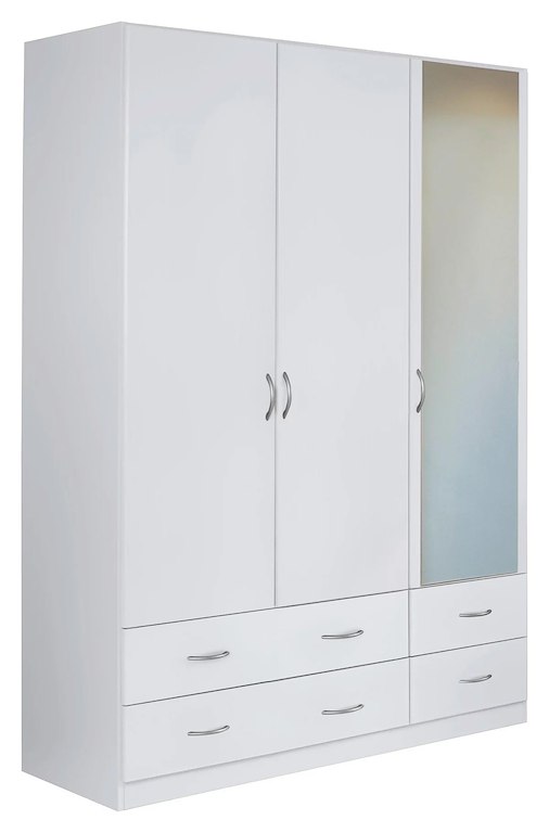Boxxx ORMAR SA KLASIČNIM VRATIMA bela 136/197/54 cm
