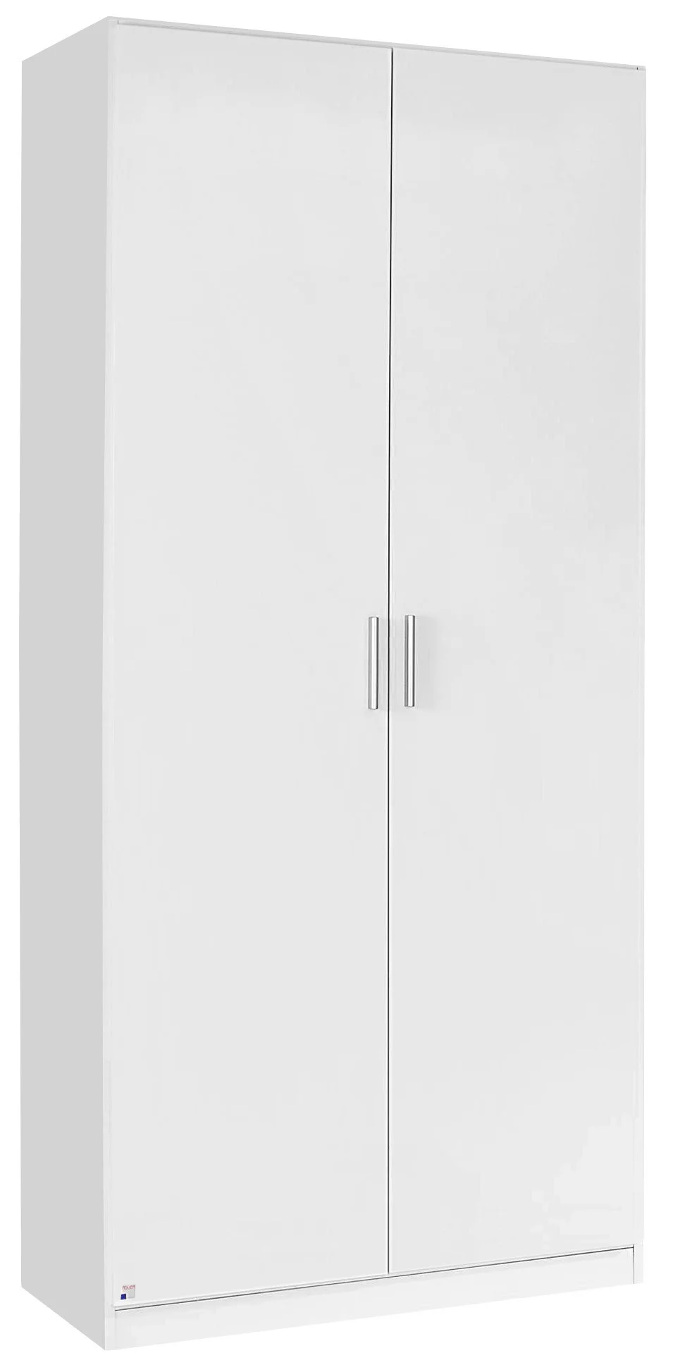 Carryhome ORMAR SA KLASIČNIM VRATIMA bela, bela visoki sjaj 91/210/54 cm