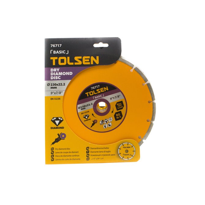 TOLSEN 76717 Dijamantska rezna ploča segmentna 230 x 22,2 mm